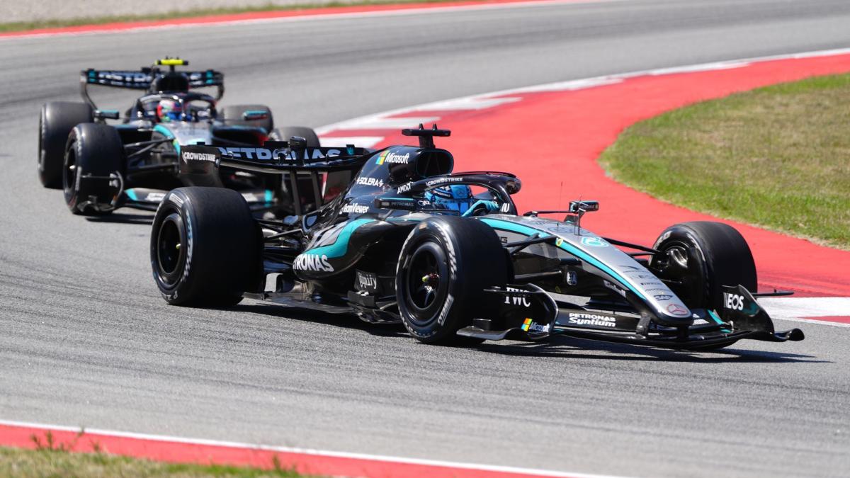 Formel 1 in Barcelona: Mit Mittelfinger: Hamilton fordert Antonelli zum ...